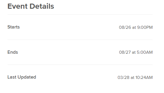 Event Analysis – Support - FanThreeSixty